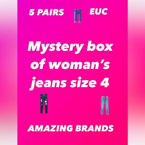 Jeans | Mystery Box Of 5 Pairs Size 4 Jeans | Poshmark